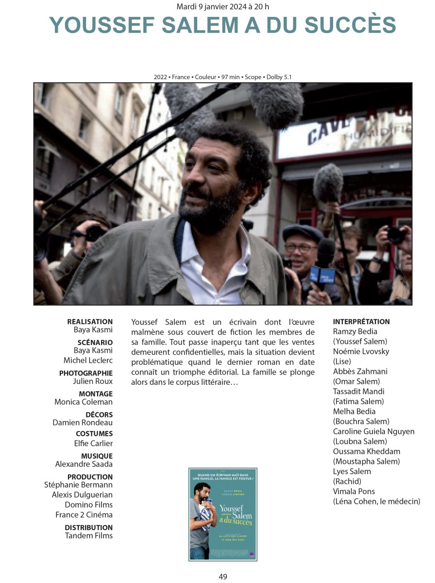 YOUSSEF SALEM A DU SUCCES